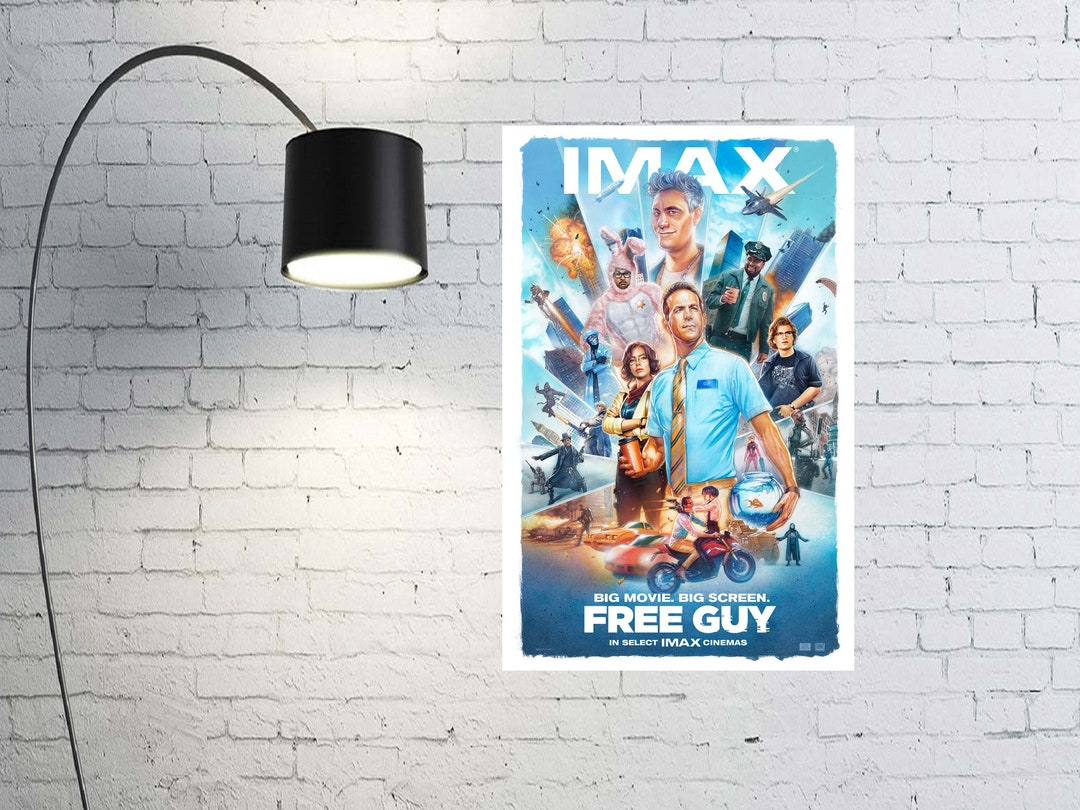 Free Guy Movie Poster 2023 Film Room Decor Wall Art Poster Gift for Him ...