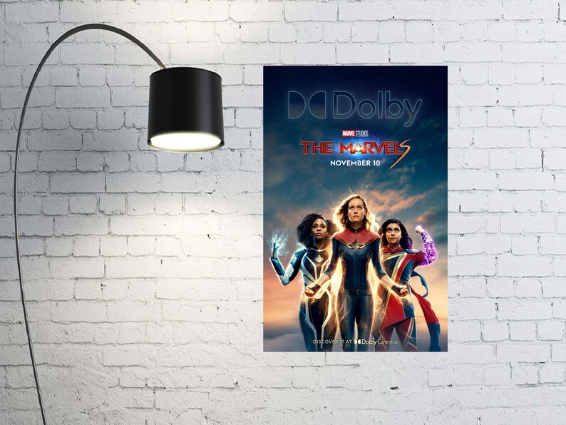 The Marvels Movie Poster 2023 Film Room Decor Wall Art Poster Gift for ...