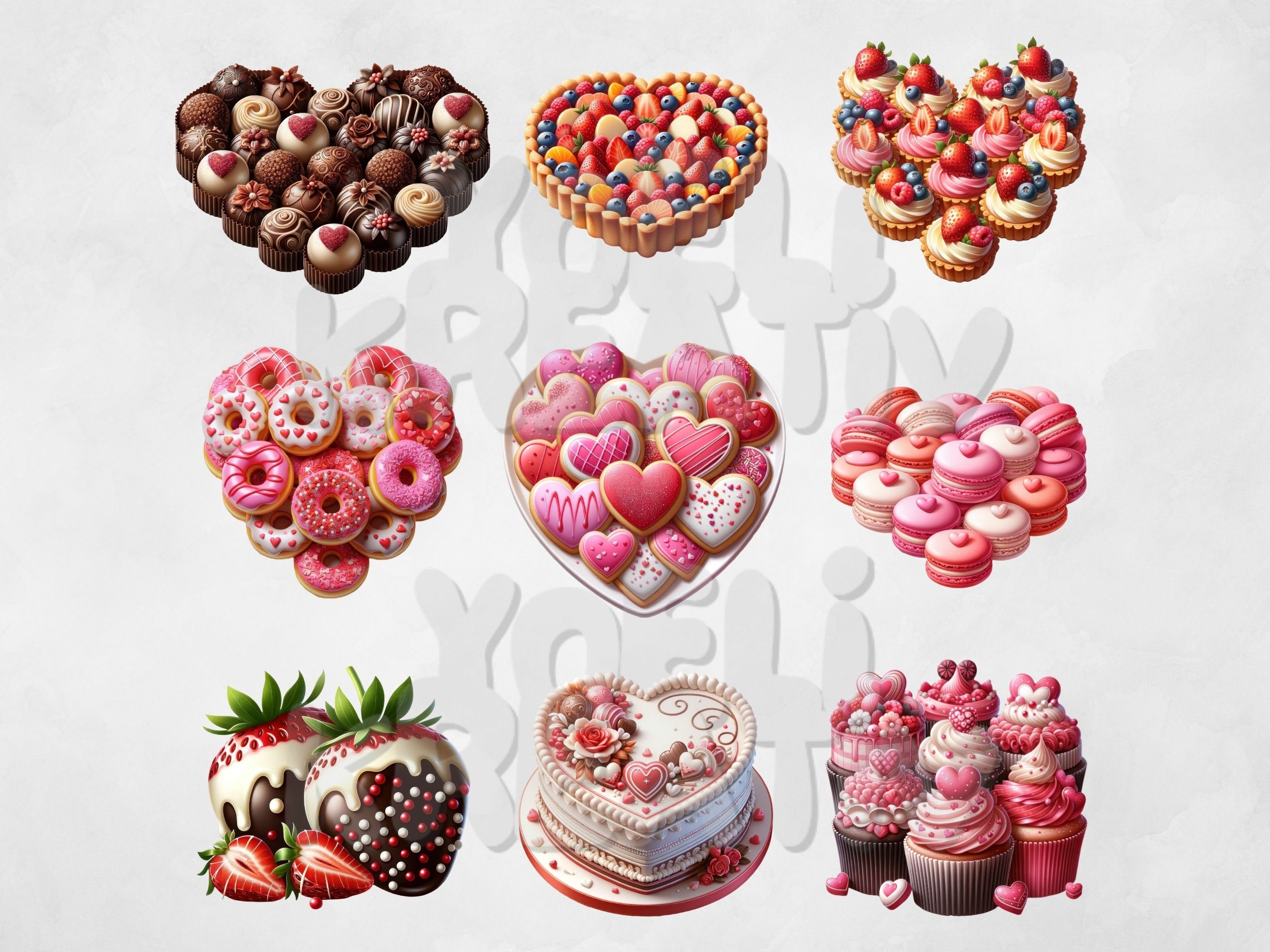 Sweet Heart Clipart Candy Heart Clipart Valentine's Day Treats PNG ...