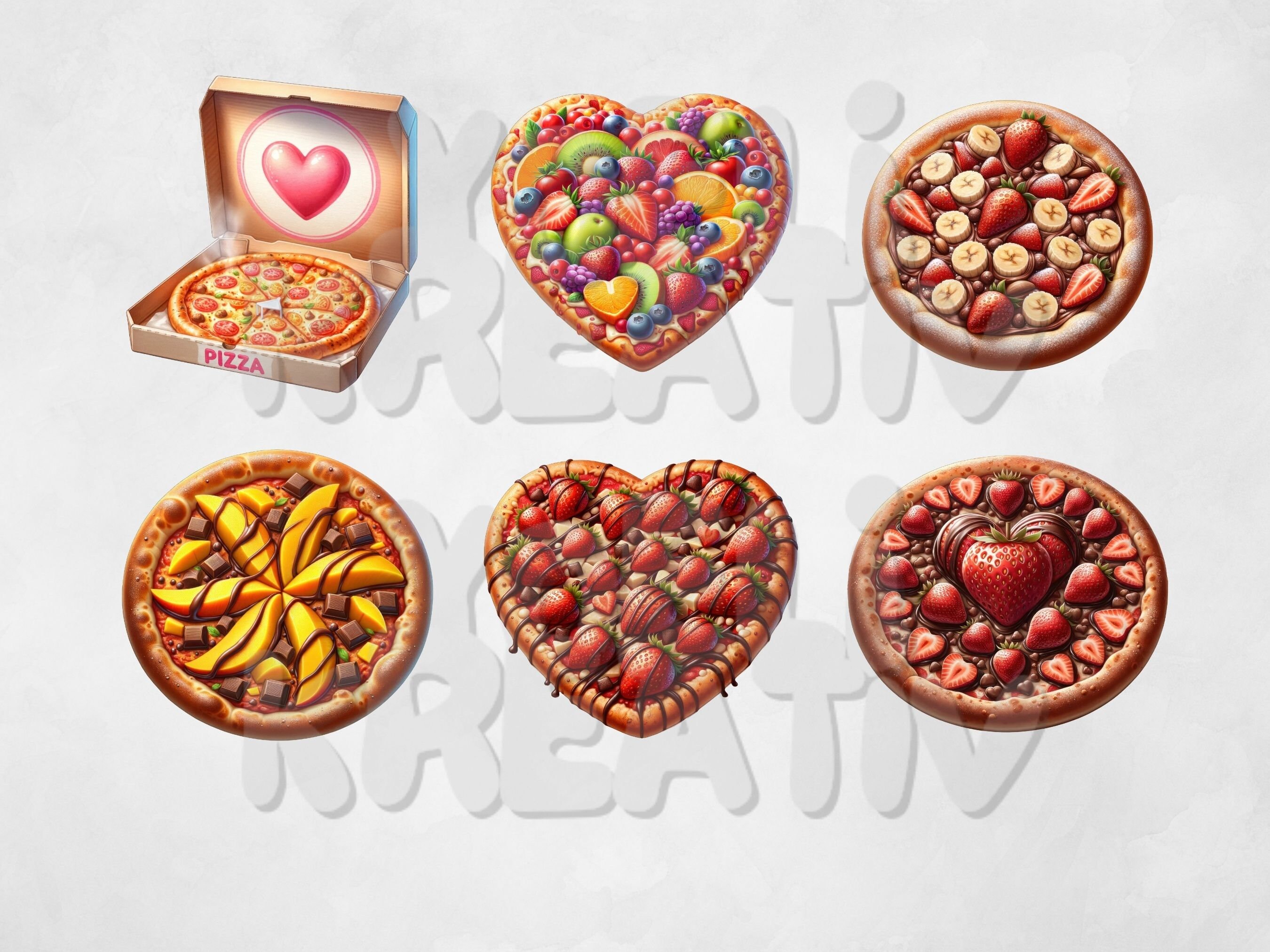 Heart Pizza Clipart Heart Pizza Sweet PNG Pizza Valentine PNG Italian ...