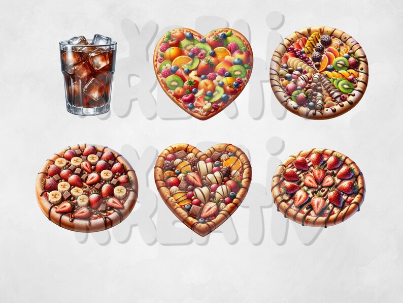 Pizza Valentine PNG Heart Pizza Clipart Heart Pizza Sweet Love Pizza ...
