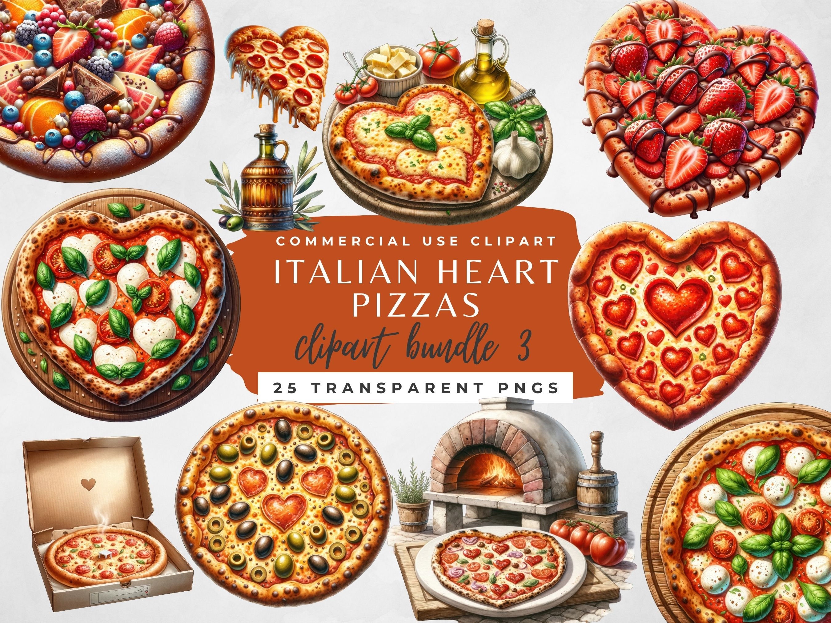 Love Pizza PNG Heart Pizza Clipart Heart Pizza Sweet Pizza Valentine ...
