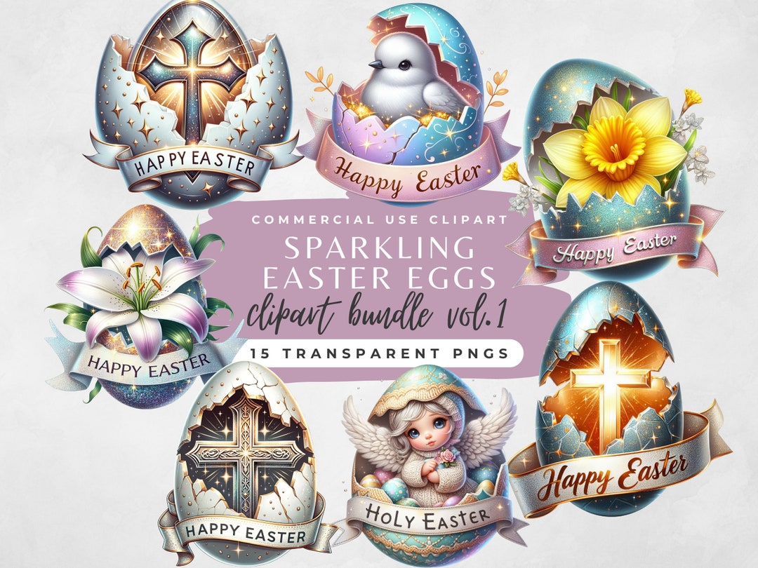 Happy Easter PNG, Easter Egg Clipart Collection, Easter Vibes ...