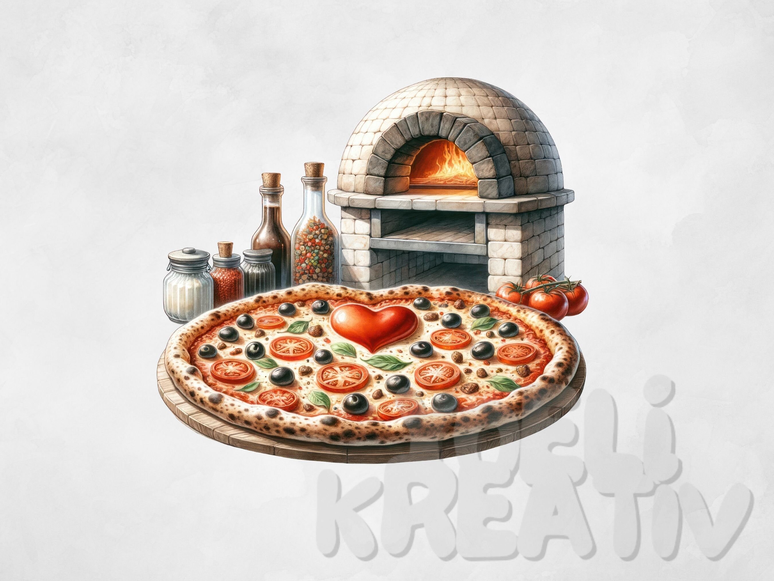 Pizza Valentine PNG Heart Pizza Clipart Heart Pizza Sweet Love Pizza ...