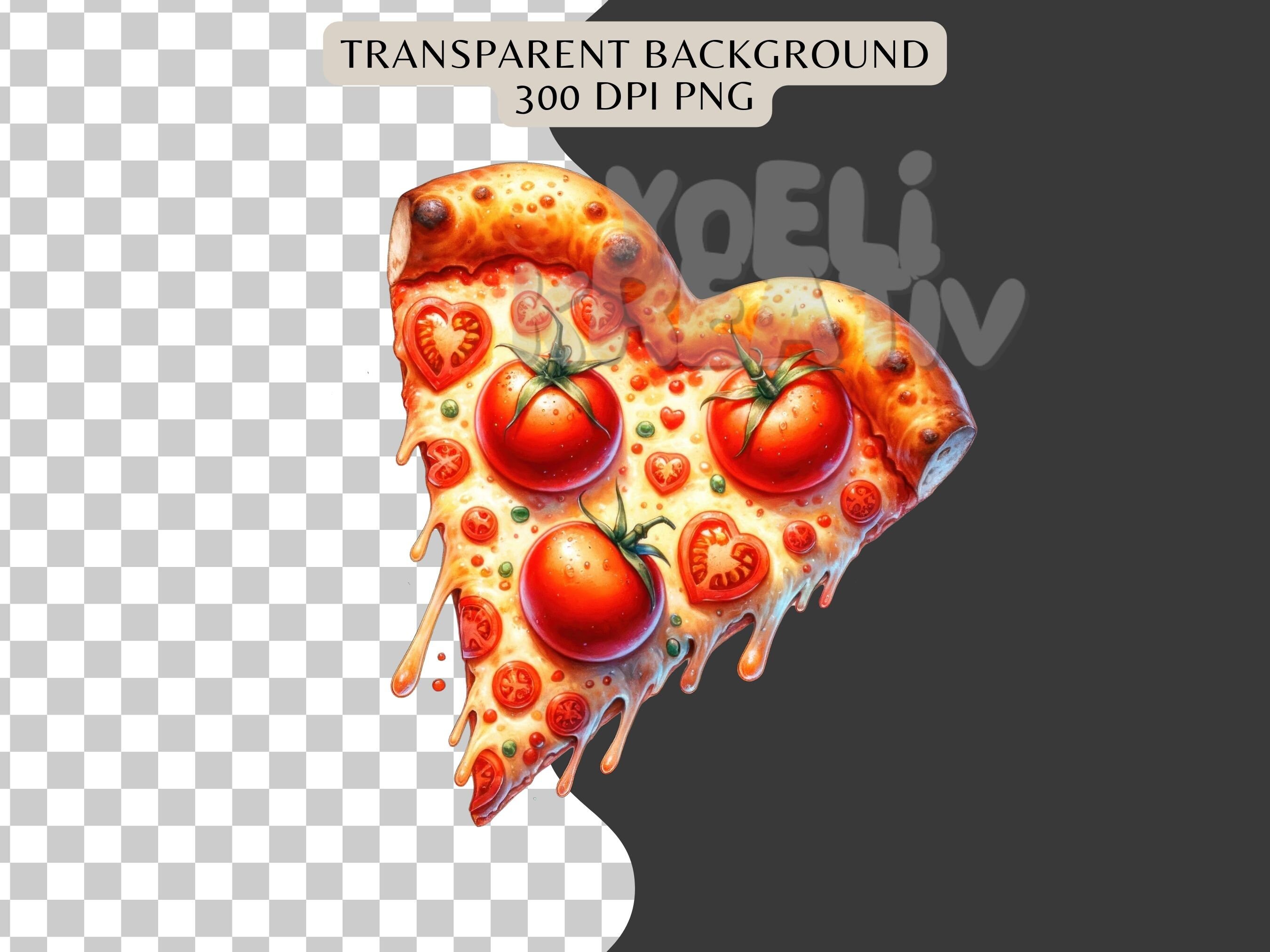 Love Pizza PNG Heart Pizza Clipart Heart Pizza Sweet Pizza Valentine ...