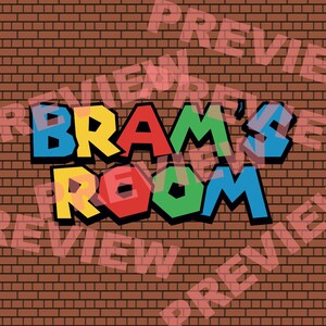 Super Mario Bros Bricks Wall Print Photo Wallpaper Vector PDF - Etsy