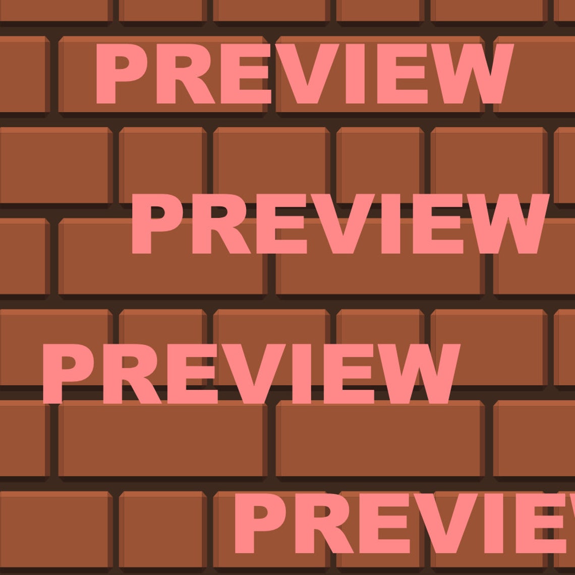 Super Mario Bros Bricks Wall Print Photo Wallpaper Vector PDF - Etsy