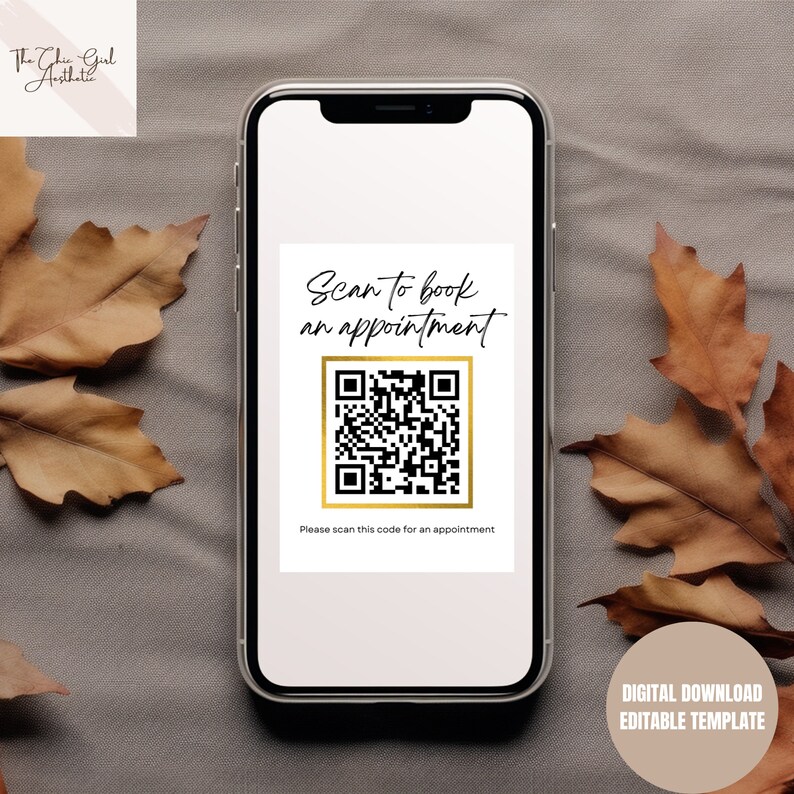 Editable Scan to Book Appointment QR Code Sign Template - Etsy UK