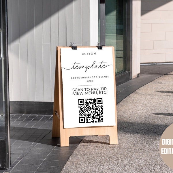 Qr Code Metal a Frame - Etsy