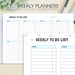 Printable Weekly Planner A4 Size Downloadable and Fillable Planners - Etsy