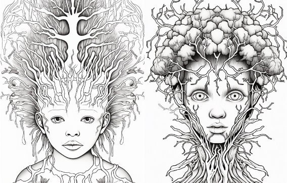 50 the Roots Grayscale Coloring Pages for Adults and Kids - Etsy