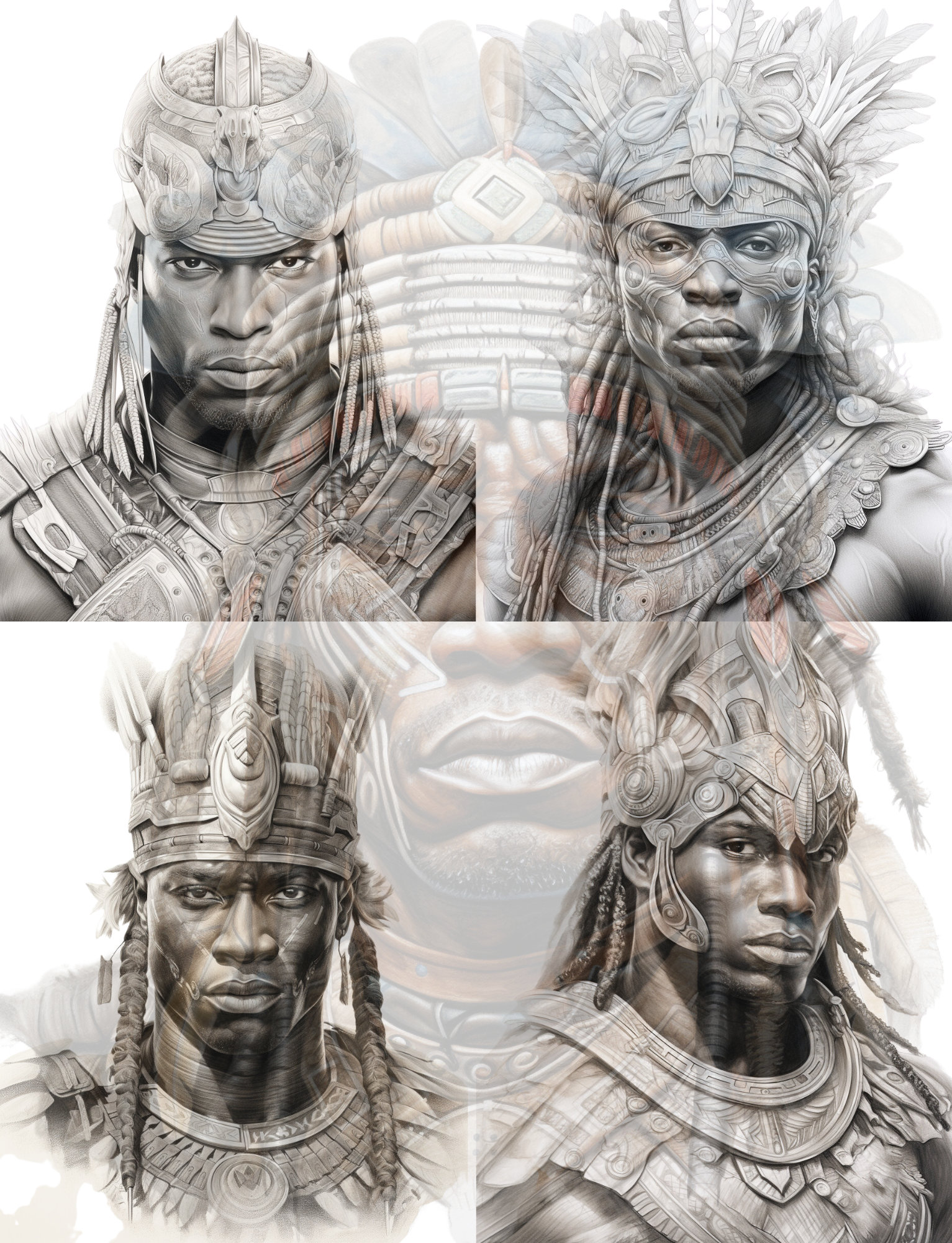 35 African Lord, Coloring Book, Adults and Kids, PDF Download ...