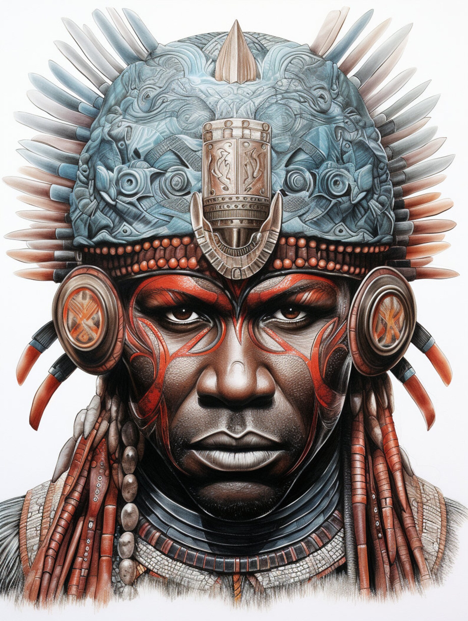 35 African Lord, Coloring Book, Adults and Kids, PDF Download ...