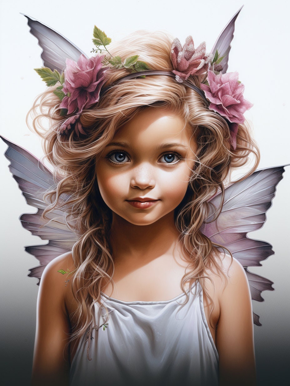 35 Pixie Girls, Coloring Book, Adults and Kids, PDF Download, Printable ...