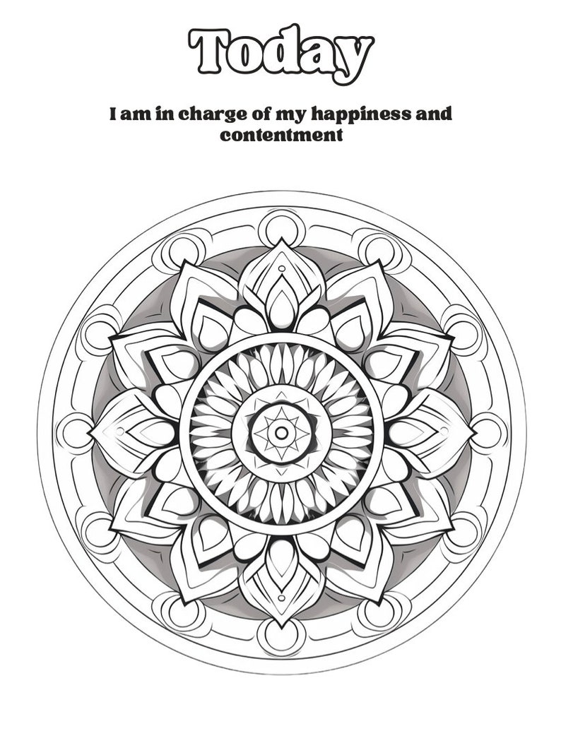 50 Mindful Grayscale Circles Coloring Pages Adult Coloring Pages ...