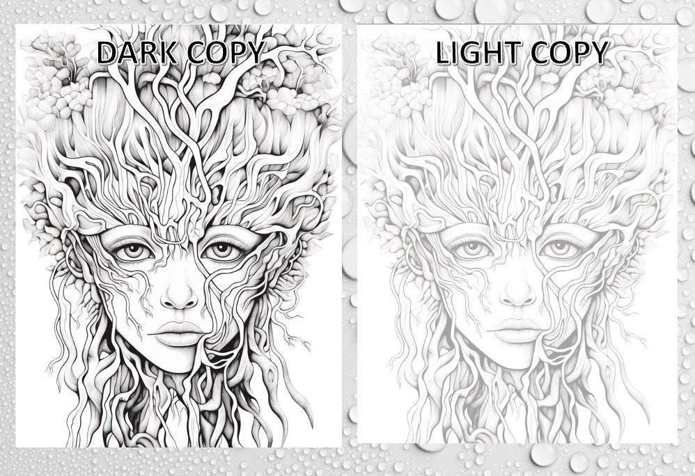 50 the Roots Grayscale Coloring Pages for Adults and Kids - Etsy