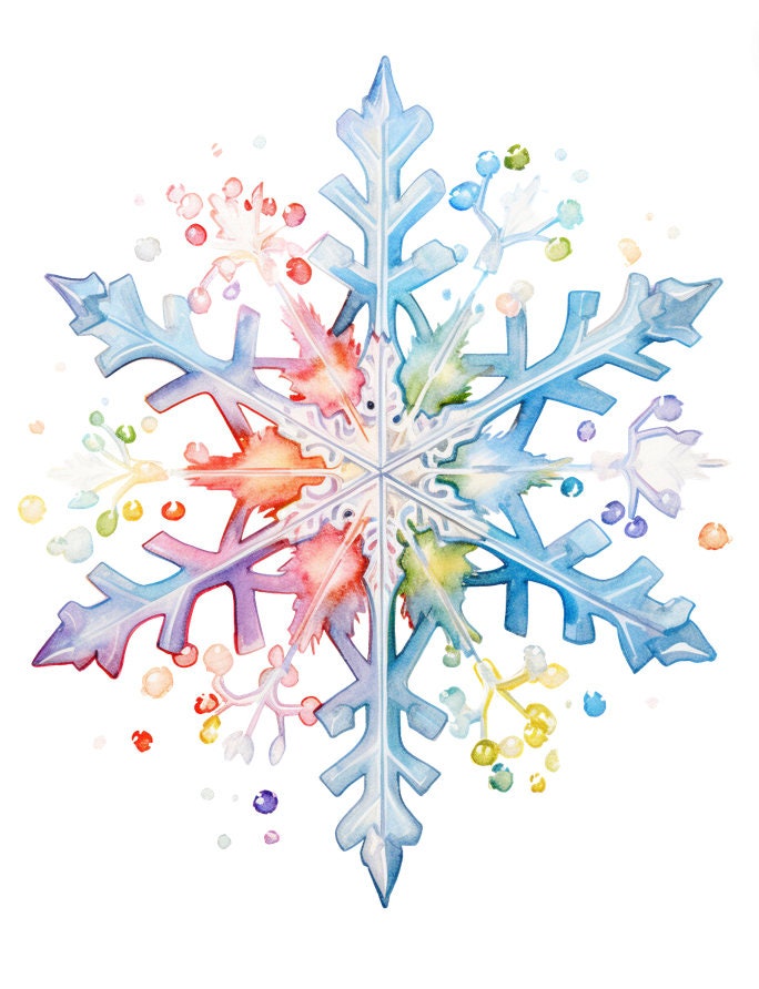 58 Snow Flakes Coloring Book, Adults and Kids, PDF Download, Printable ...