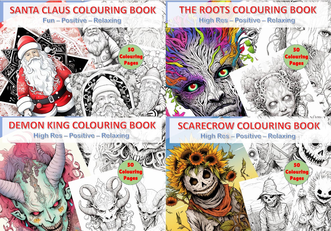 Full Shop, Over 2000 Coloring Pages, Whole Shop Bundle, Adult Coloring ...
