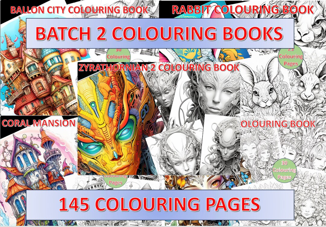 Bundle 2 Shop Coloring Pages, Coloring Pages for Adults and Kids ...