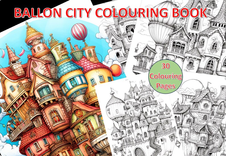 Bundle 2 Shop Coloring Pages, Coloring Pages for Adults and Kids ...