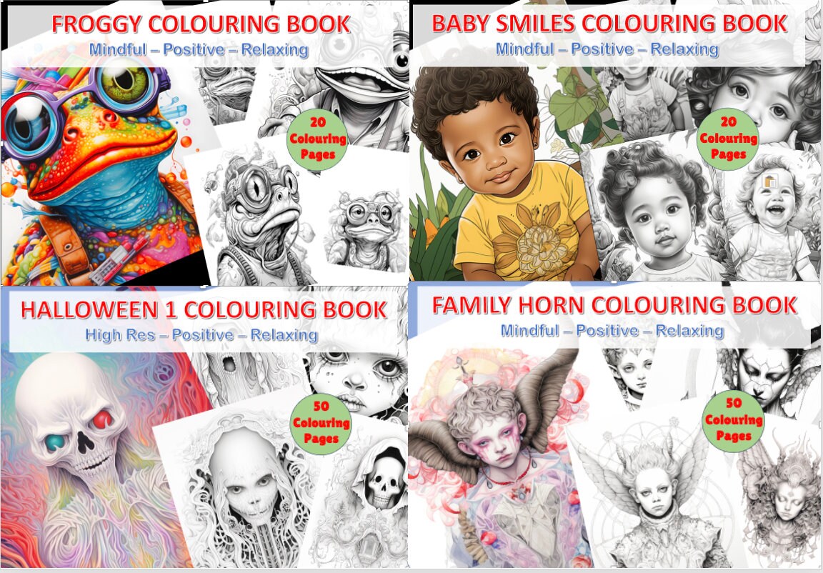 Full Shop, Over 2000 Coloring Pages, Whole Shop Bundle, Adult Coloring ...