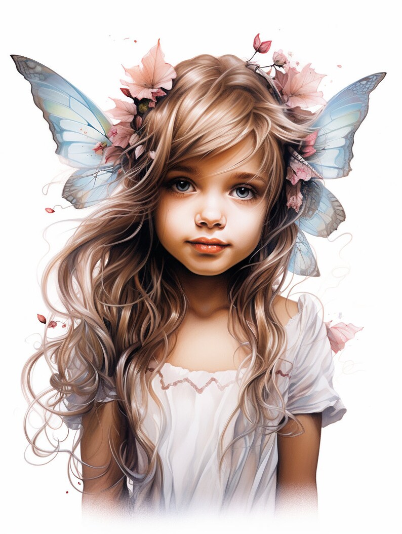 35 Pixie Girls, Coloring Book, Adults and Kids, PDF Download, Printable ...