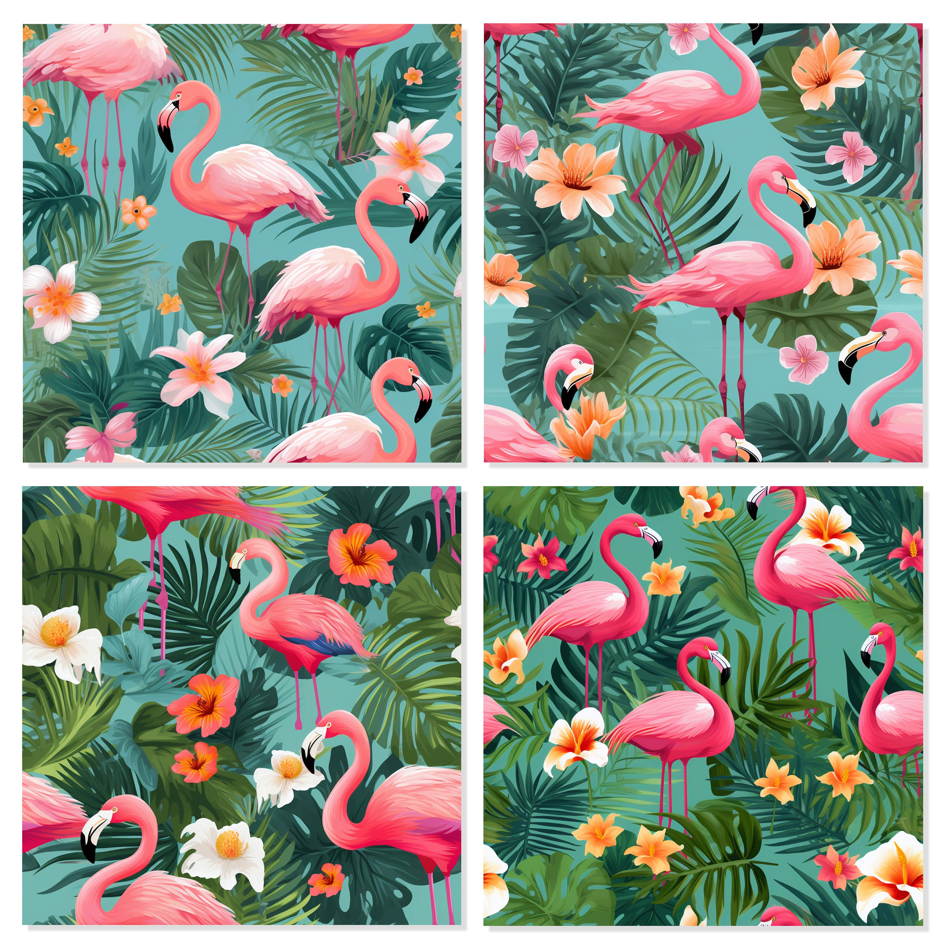Flamingo Seamless File,flamingo Seamless Pattern,flamingo by Vibrant ...