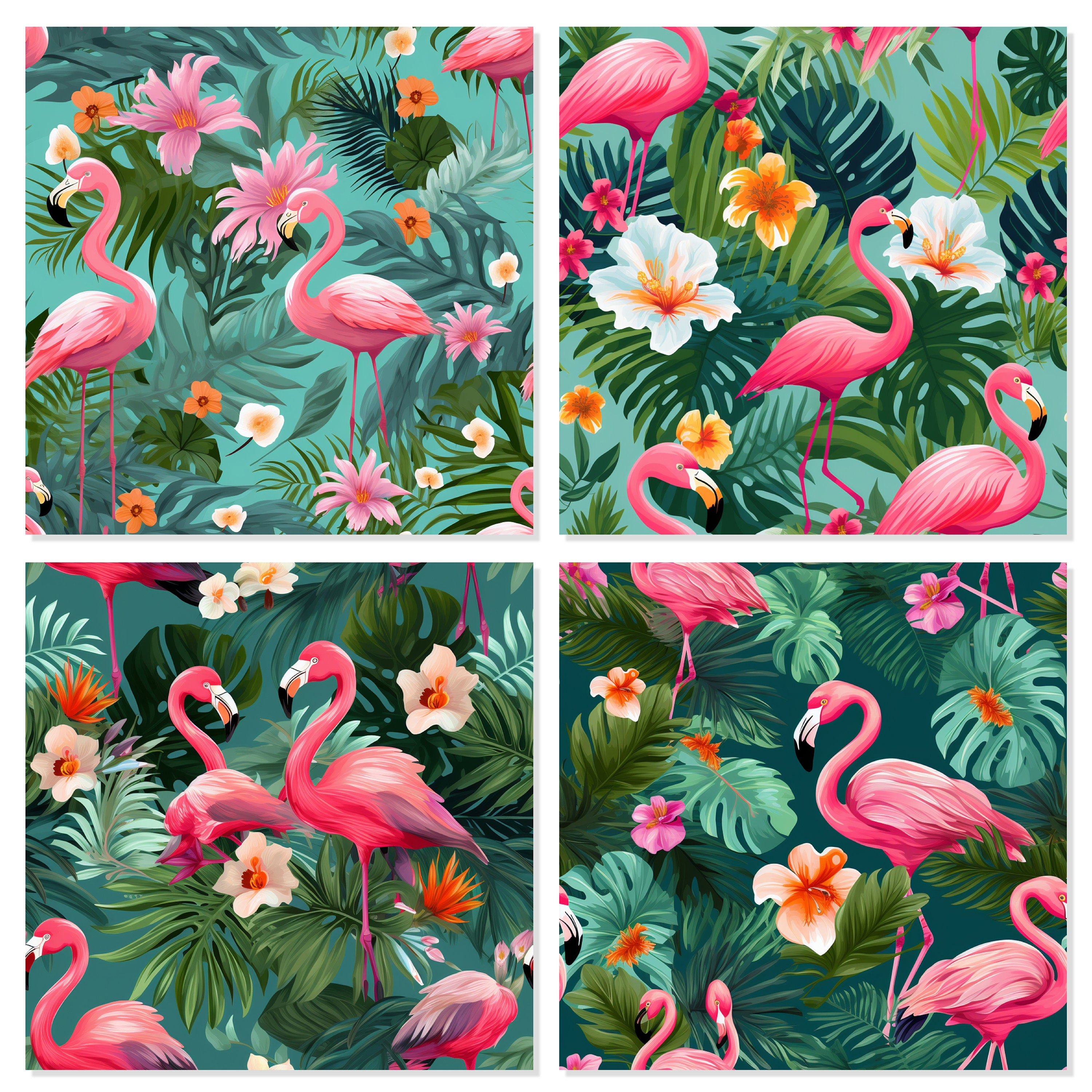 Flamingo Seamless File,flamingo Seamless Pattern,flamingo by Vibrant ...