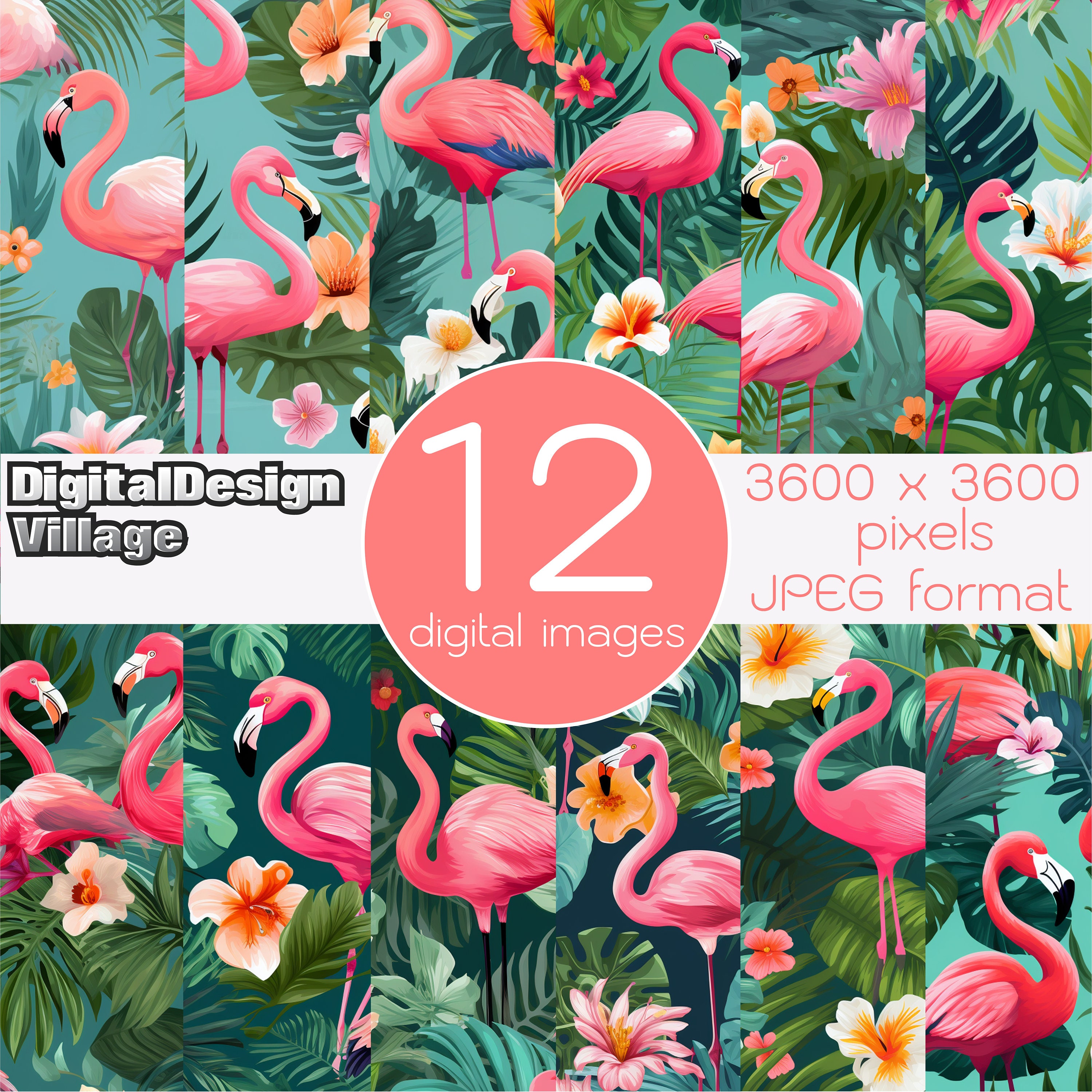 Flamingo Seamless File,flamingo Seamless Pattern,flamingo by Vibrant ...