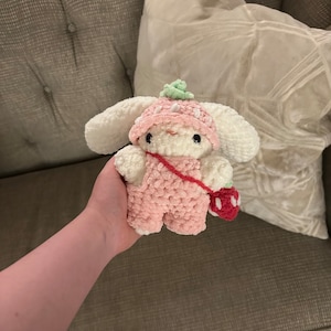 Strawberry Bunny- Crochet Plushie- Amigurumi - Etsy