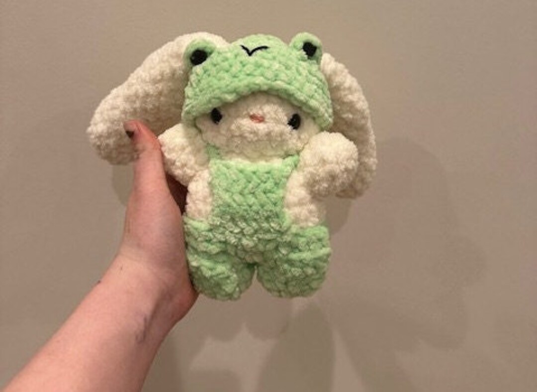 Froggy Bunny- Crochet- Stuffed Toy- Handmade - Etsy
