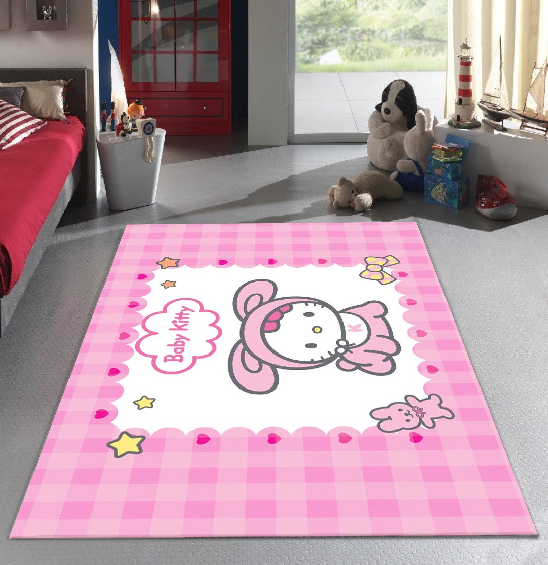 Hello Kitty Rug, Hello Kitty Decor sold by Evan Miller | SKU 133736244 ...