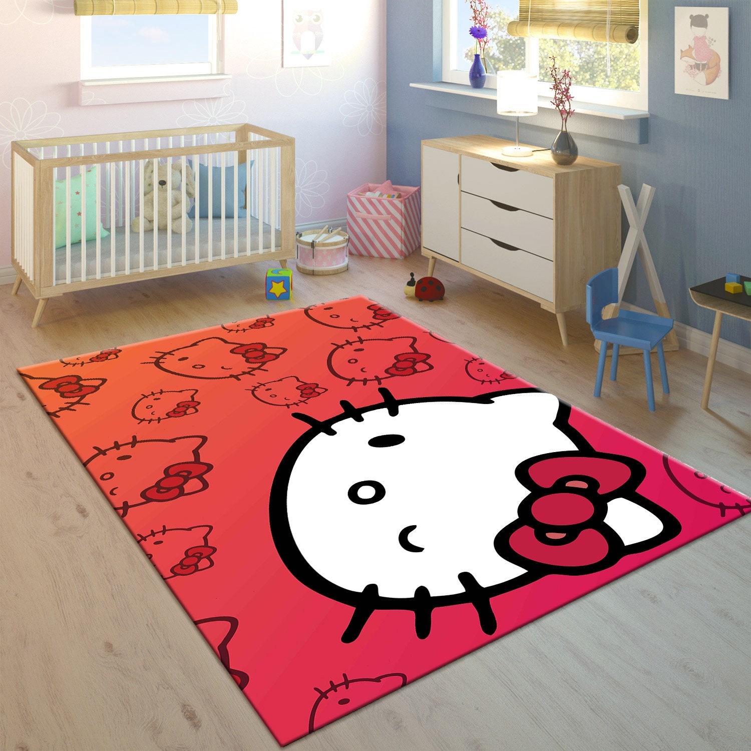 Hello Kitty Rug, Hello Kitty Decor sold by Primate Chewbacca | SKU ...