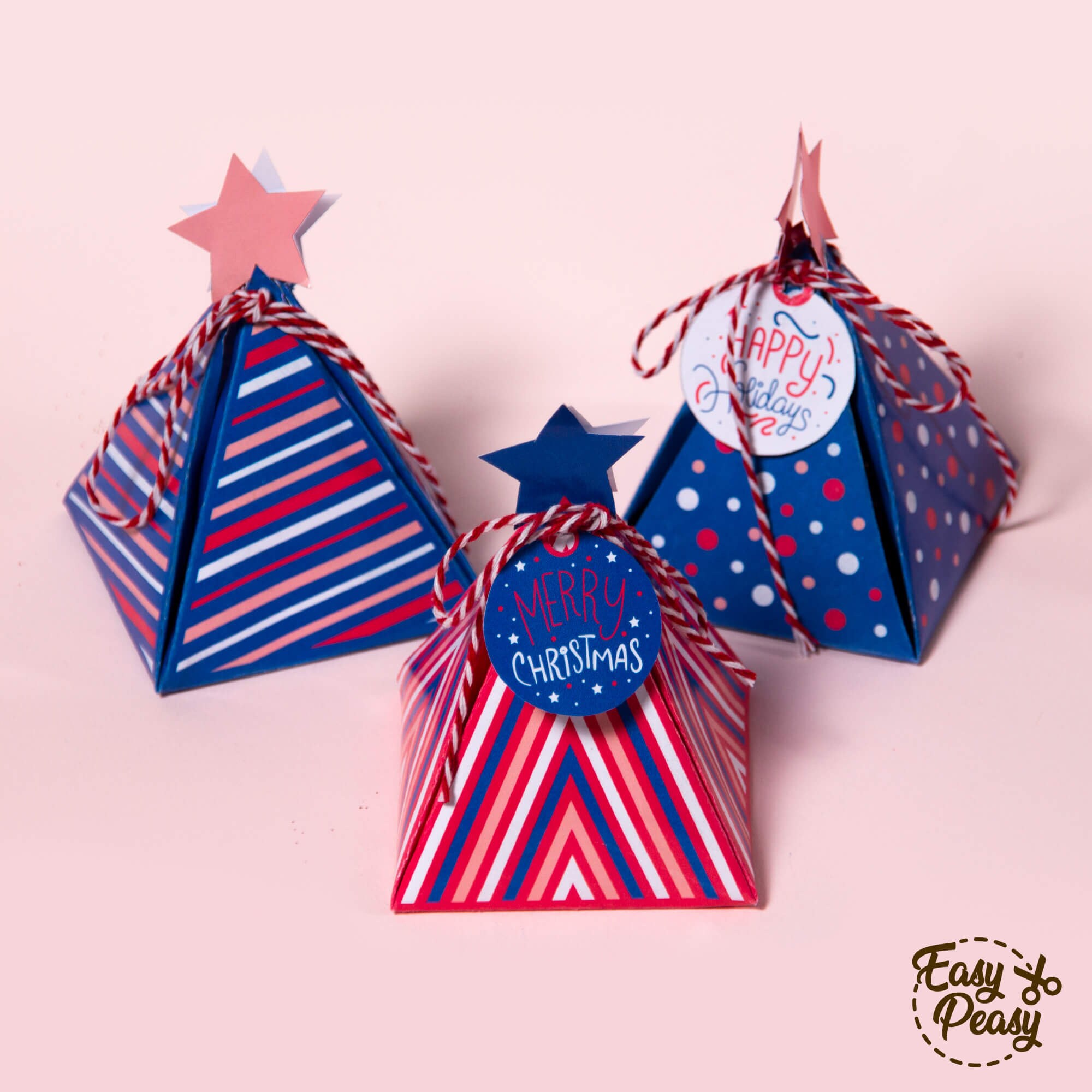 DIY Printable Christmas Tree Candy Gift Box Templates for - Etsy