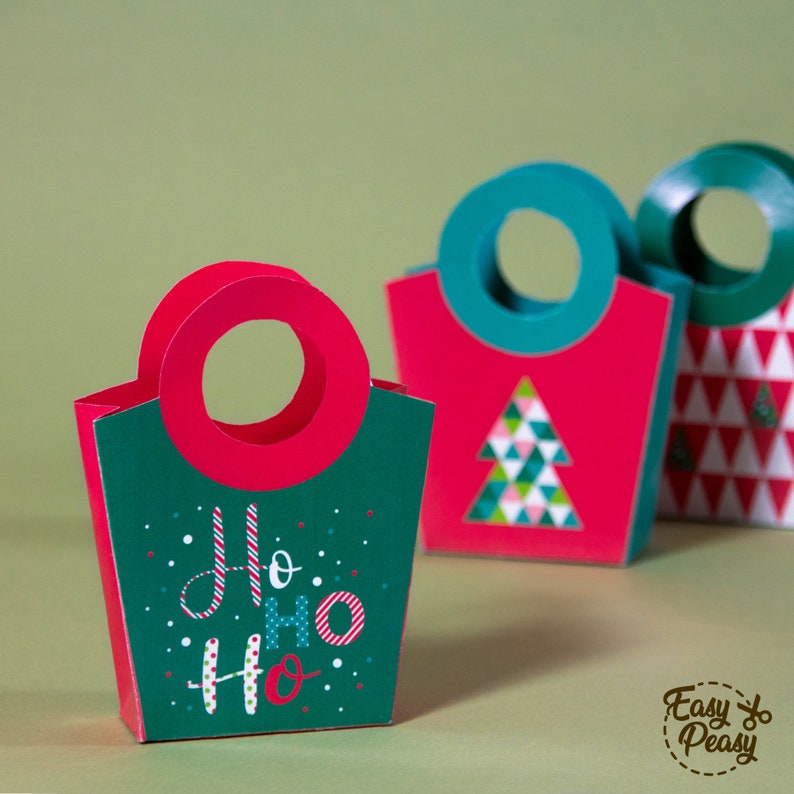 DIY Christmas Candy Gift Bags for Christmas Candy Gift Basket Printable ...