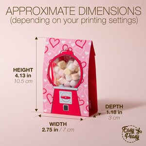 DIY Printable Valentine's Day Gift Bag - Valentine's Gift Box for ...