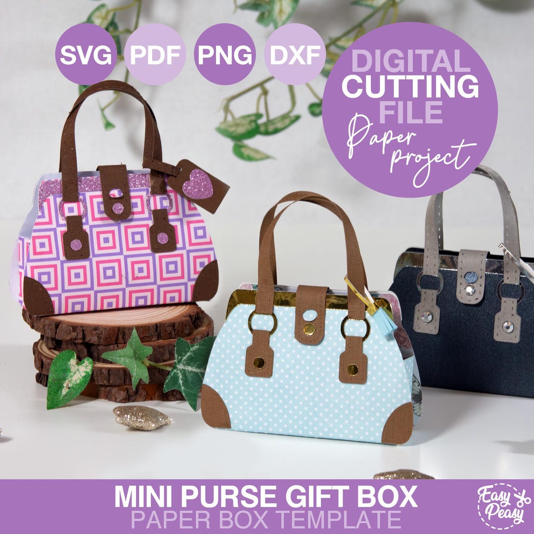 DIY Paper Purse SVG Cutting File for Cricut – Valentine Gift Box for ...