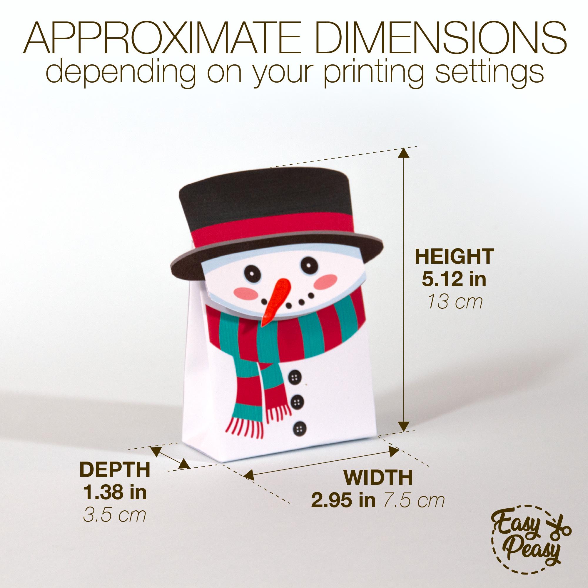 DIY Christmas Printable Gift Box – Gift Basket Snack Box – Gifts for ...