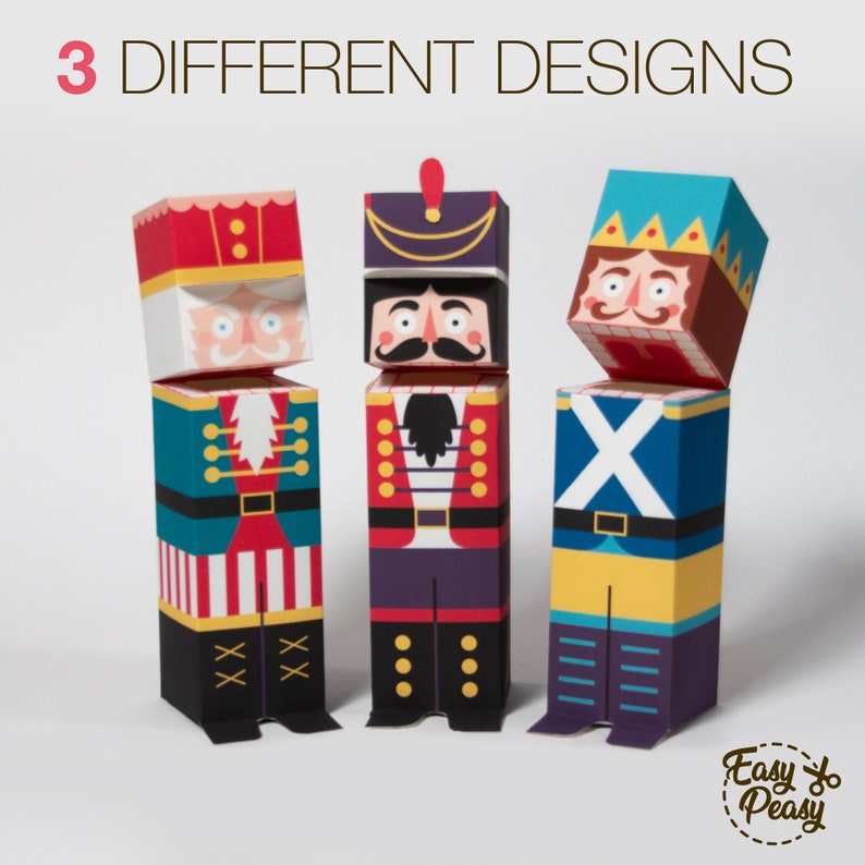 DIY Printable Nutcracker Gift Boxes - Original Christmas Wrapping ...
