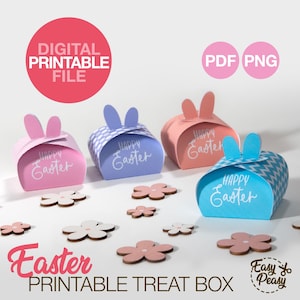 Diy Easter Printable Boxes for Chocolate Gift Box Fo Easter Egg Hunt ...