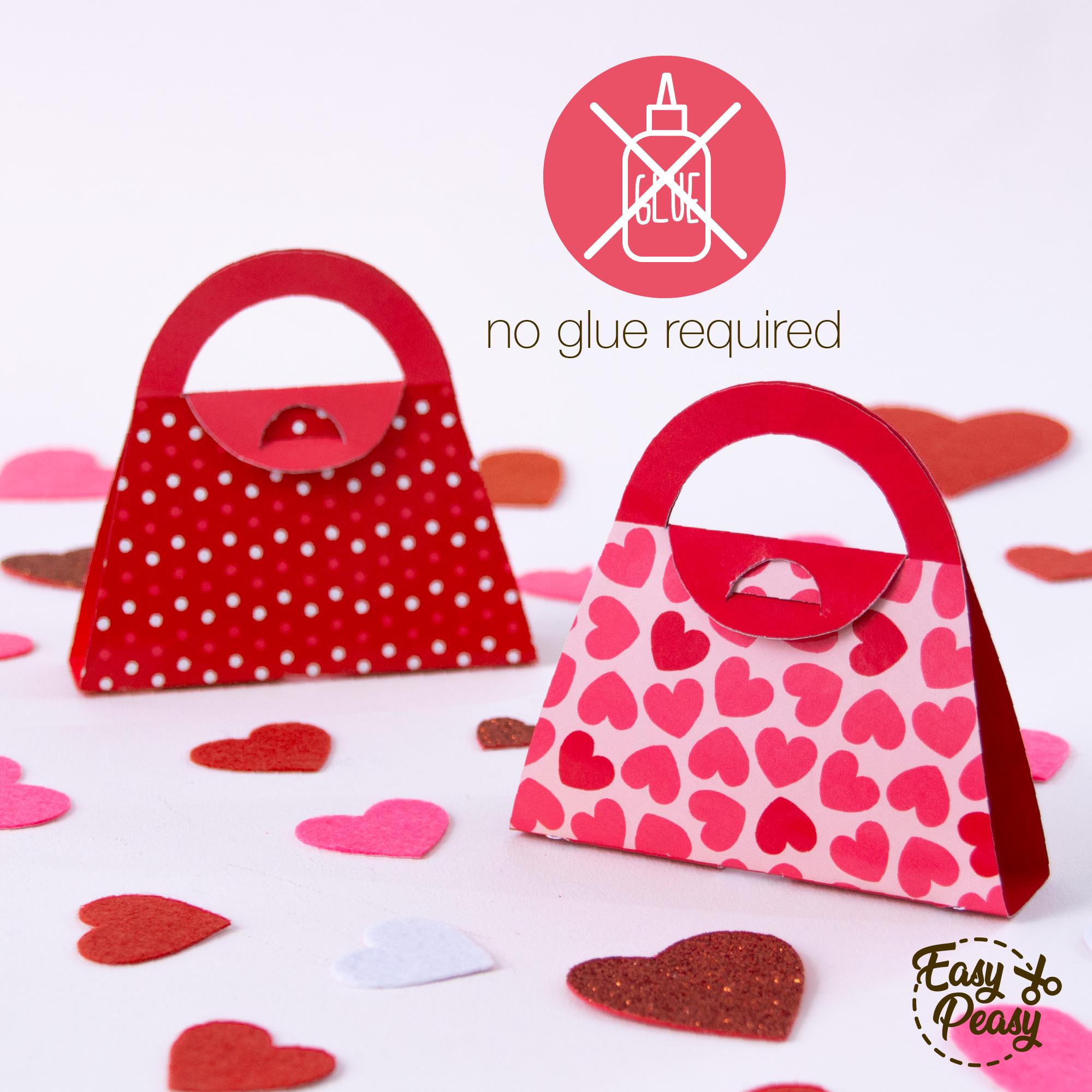 DIY Valentine's Day Printable Lip Balm Purse Gift Bag - Christmas ...