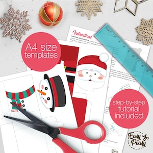 DIY Christmas Printable Gift Box – Gift Basket Snack Box – Gifts for ...