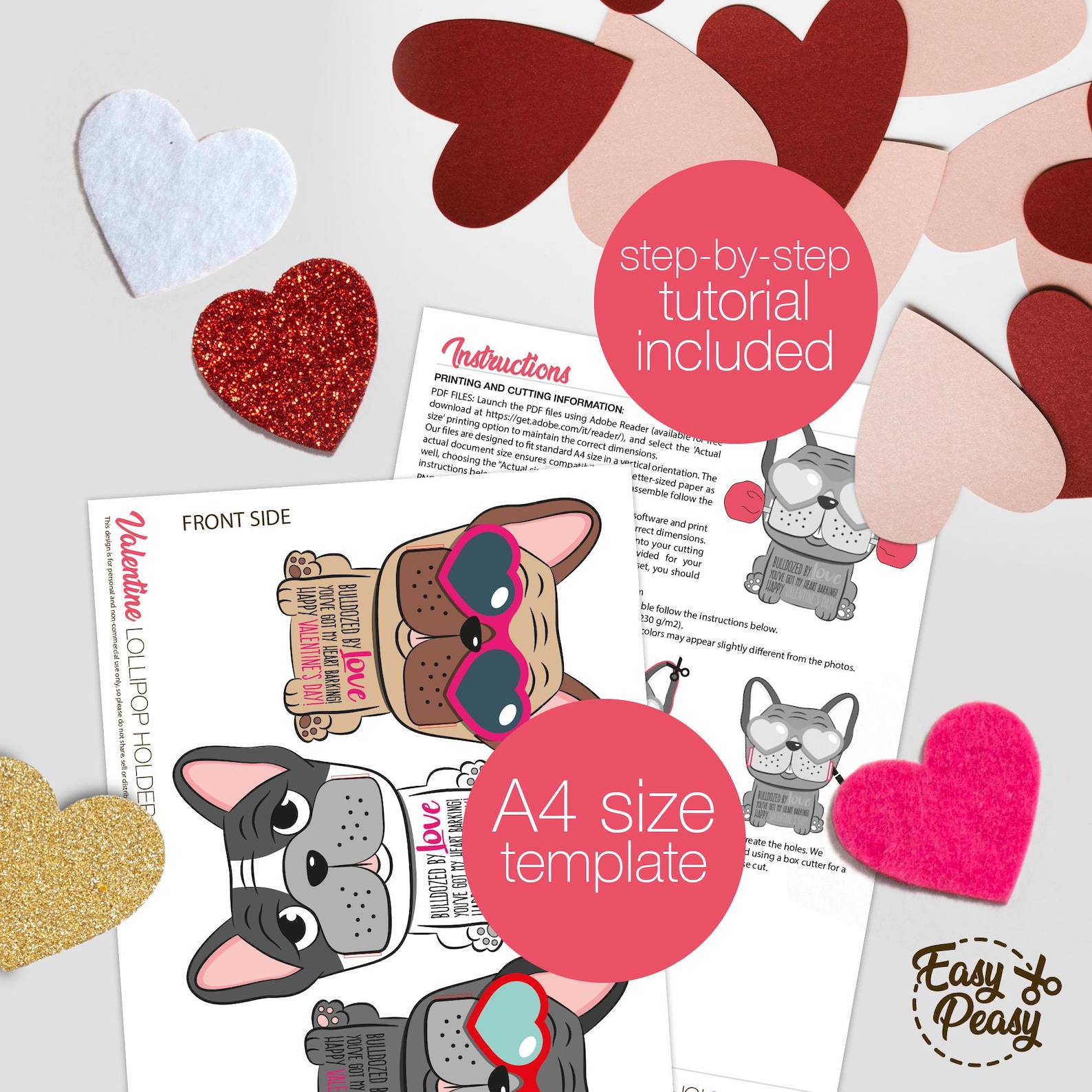 DIY Valentine Sucker Holder Printable Valentines Day Cards for Kids ...