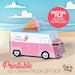 DIY Printable Ice-cream Truck Gift Box for Birthday Candy Favor Box ...