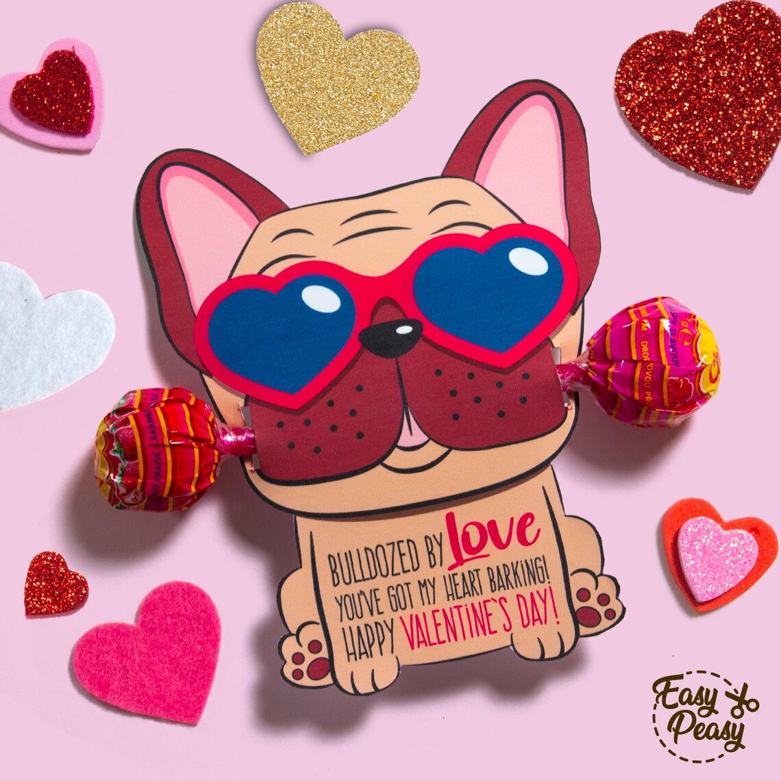 DIY Valentine Sucker Holder Printable Valentines Day Cards for Kids ...