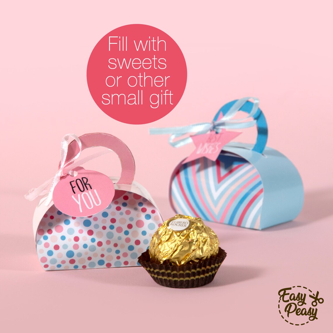 DIY Valentine Printable Paper Purse Set - Mother's Day Handbag Favor ...