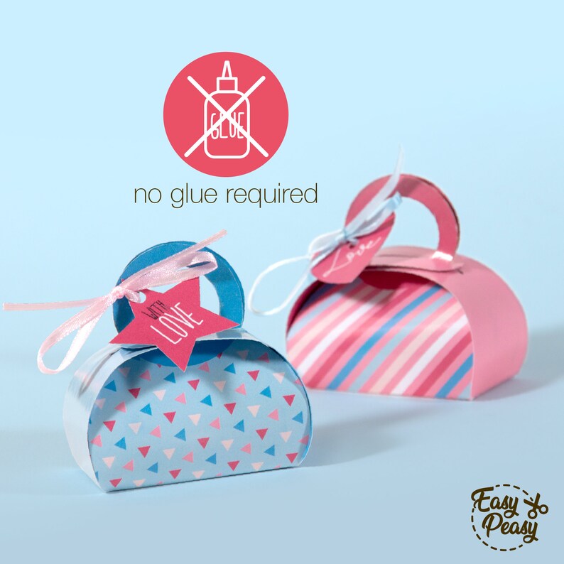 DIY Valentine Printable Paper Purse Set - Mother's Day Handbag Favor ...