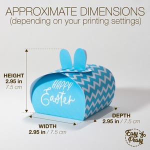 Diy Easter Printable Boxes for Chocolate Gift Box Fo Easter Egg Hunt ...