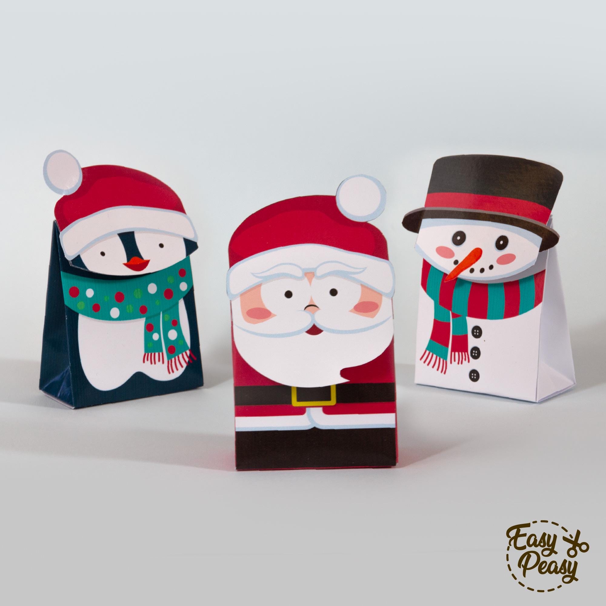 DIY Christmas Printable Gift Box – Gift Basket Snack Box – Gifts for ...