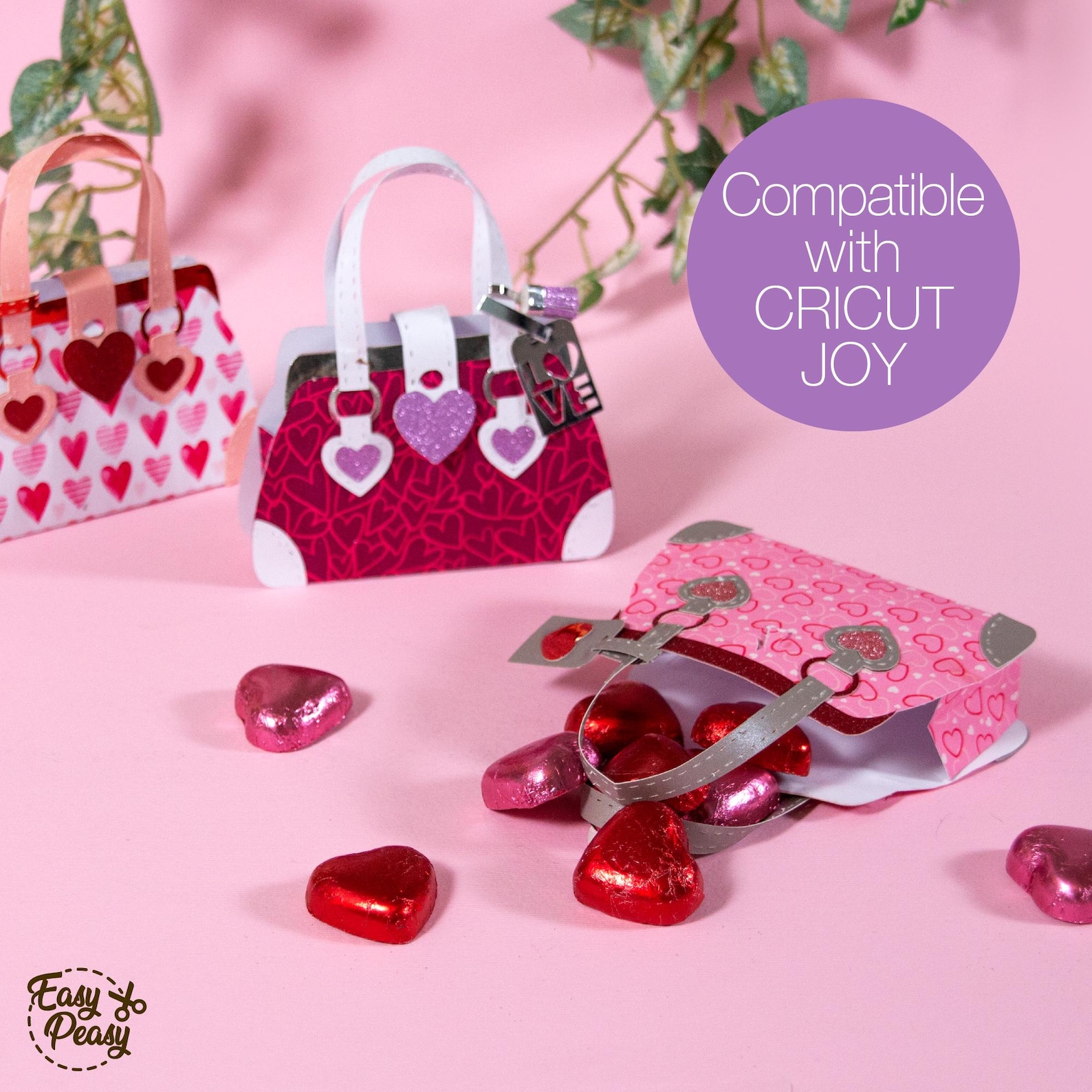 DIY Valentine Paper Purse SVG Template for Candy | Valentine's Day ...